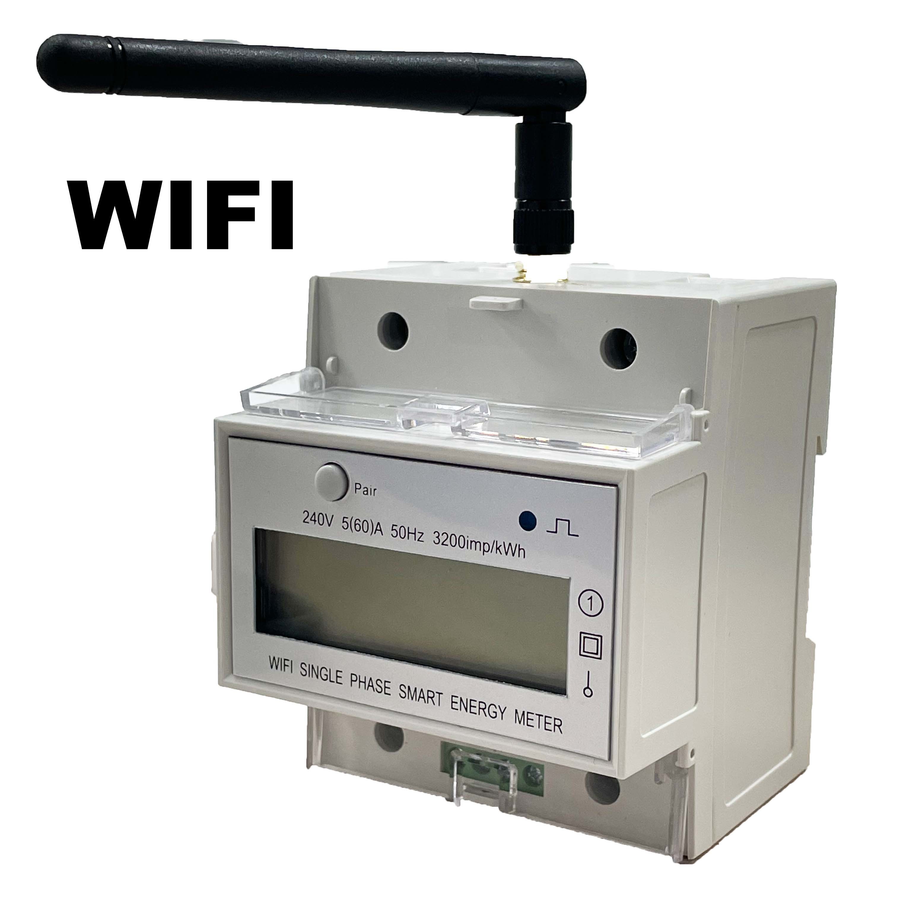 재충전이 가능한 디지털 킬로와트시 미터 단일 상 GPRS GSM 고성능 와이파이 에너지 계량기